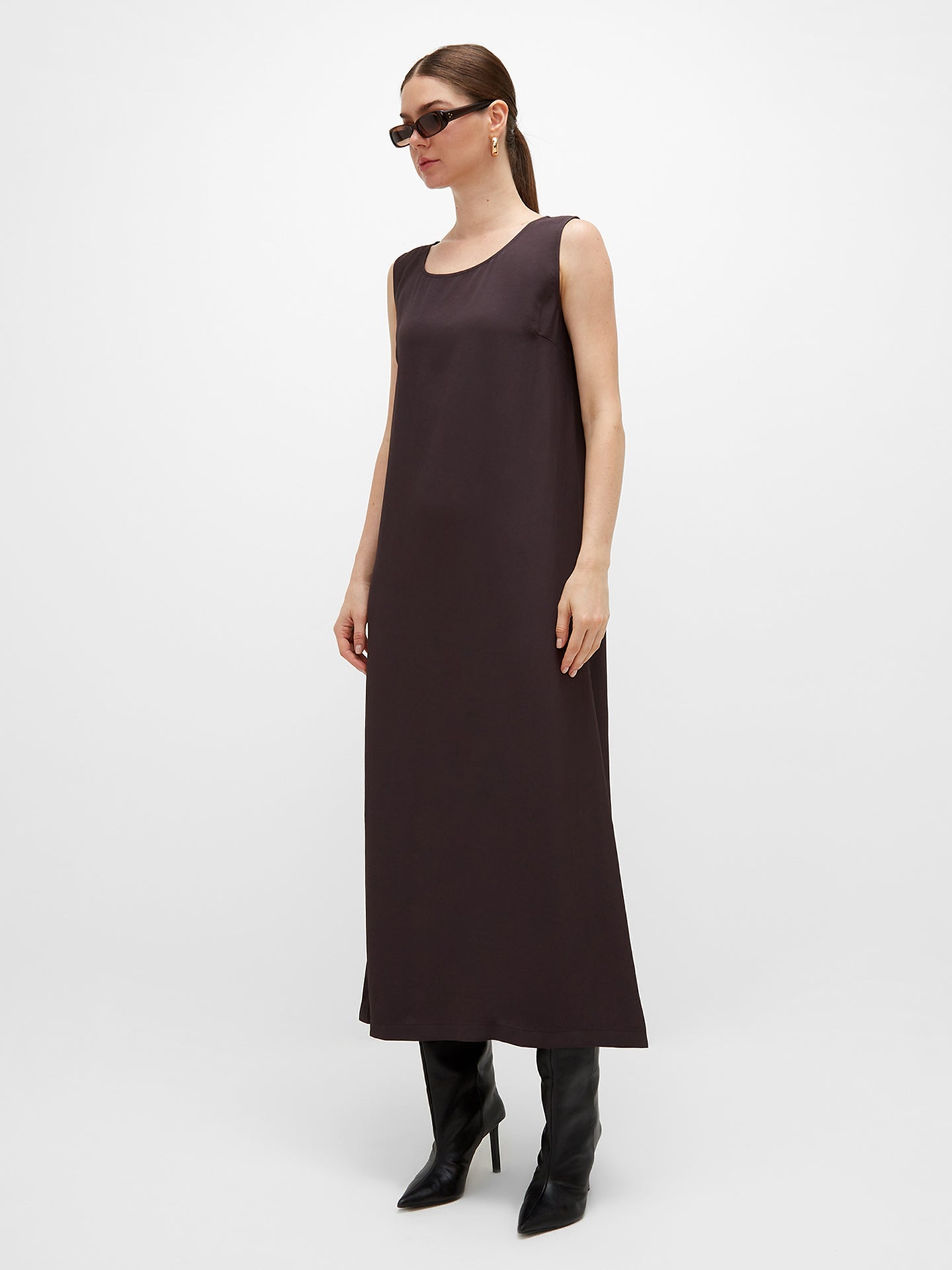 Rabea Dress - Aubergine – Bouguessa