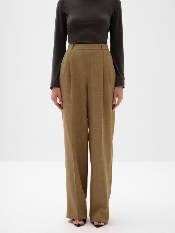 Luiza Signature Pants - Olive Green – Bouguessa