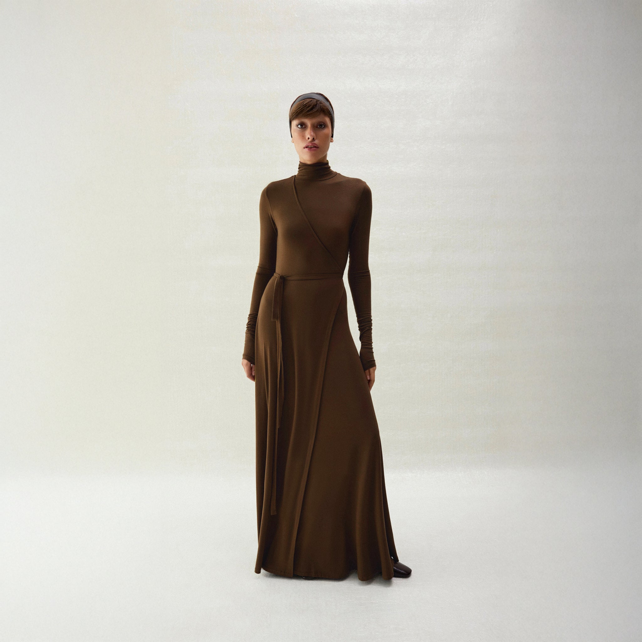 Jade Dress - Light Brown – Bouguessa
